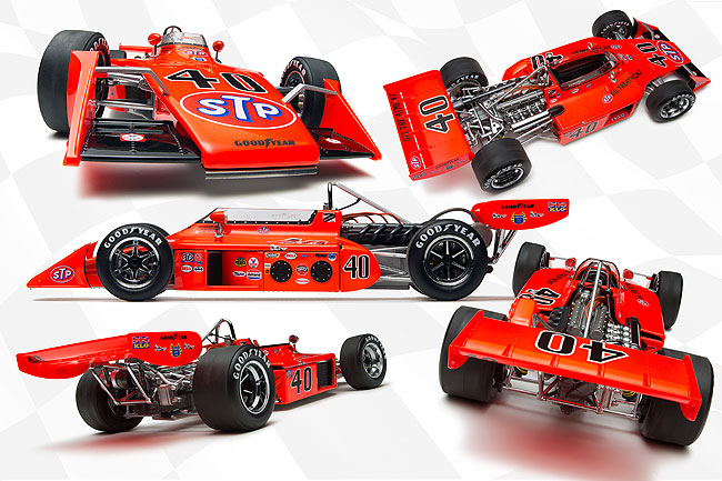 Die-cast: Replicarz 1973 STP Indy 500 Eagles – Savage On Wheels